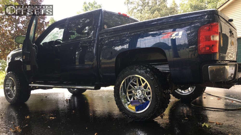2012 Chevrolet Silverado 1500 with 20x12 -44 Hostile Sprocket and 33/12 ...