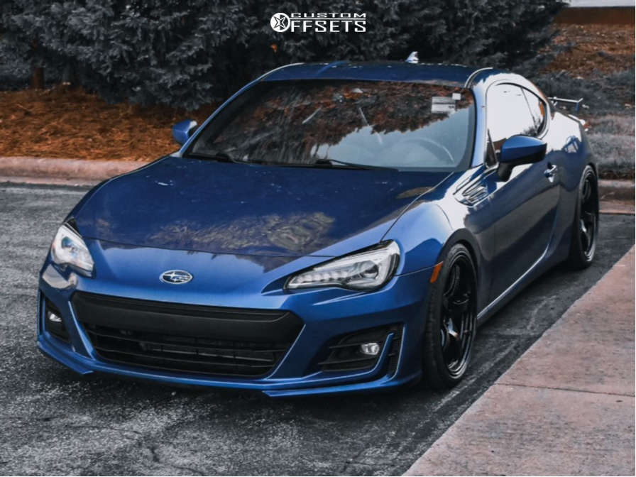 2017 Subaru BRZ with 18x9.5 38 Gram Lights 57cr and 255/35R18 Delinte ...