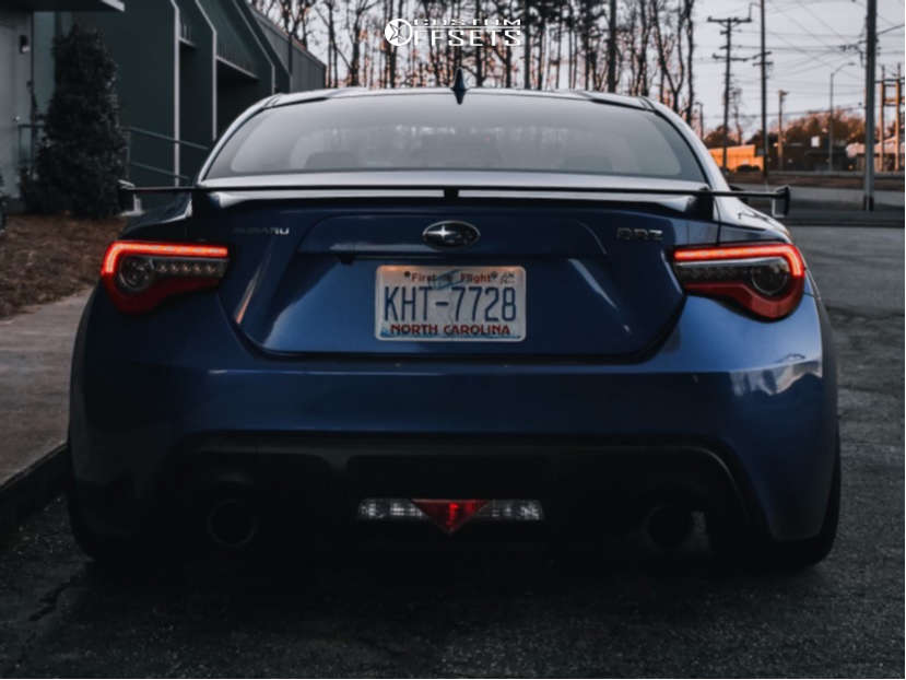 2017 Subaru BRZ with 18x9.5 38 Gram Lights 57cr and 255/35R18 Delinte ...