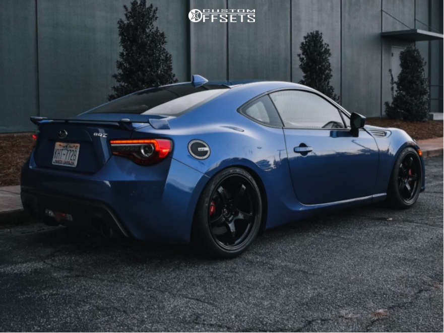 2017 Subaru BRZ with 18x9.5 38 Gram Lights 57cr and 255/35R18 Delinte ...