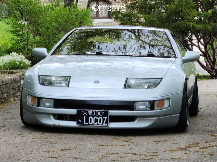 1989 Nissan 300ZX with 18x9.5 12 Rays Engineering Nismo 57CR and 225 ...