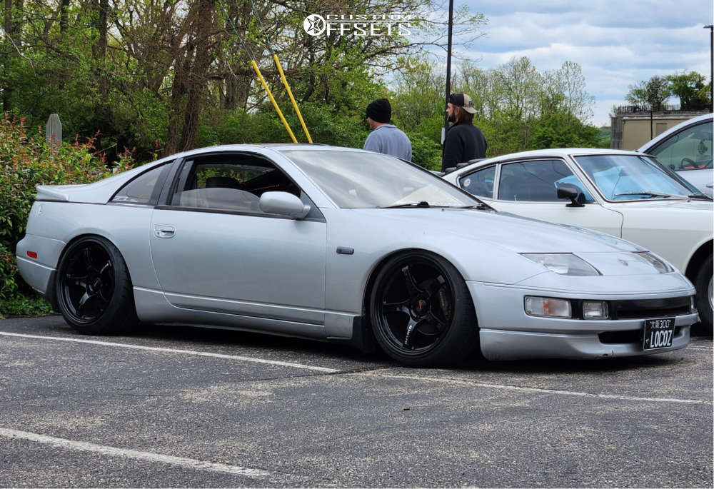 1989 Nissan 300ZX with 18x9.5 12 Rays Engineering Nismo 57CR and 225 ...