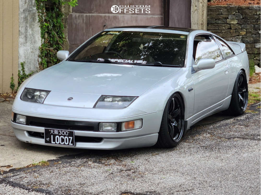 1989 Nissan 300ZX with 18x9.5 12 Rays Engineering Nismo 57CR and 225 ...