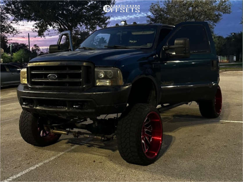 2000 Ford F-250 Super Duty with 24x14 -72 Tuff T4b and 35/13.5R24 Fury ...