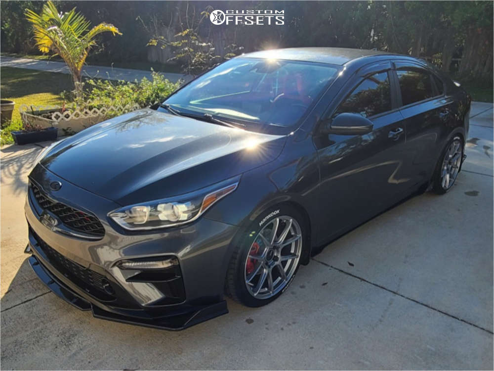 2019 Kia Forte with 18x8.5 45 Enkei Tsv and 235/40R18 Hankook Ventus ...
