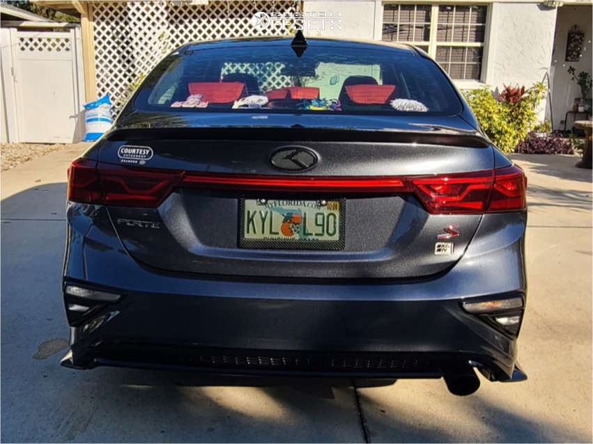 2019 Kia Forte with 18x8.5 45 Enkei Tsv and 235/40R18 Hankook Ventus ...