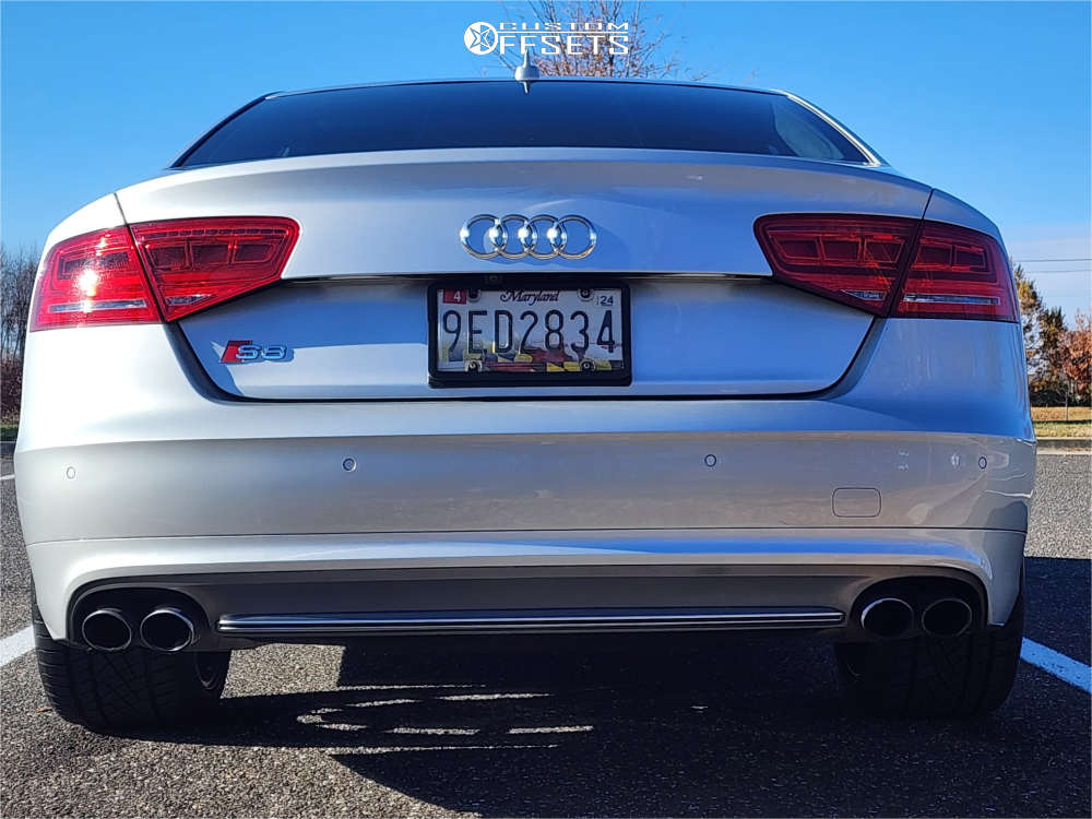 2013 Audi S8 with 21x10.5 28 Lexani Stuttgart and 295/35R21 Continental ...