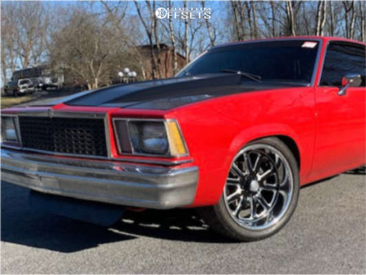 1978 Chevrolet Malibu with 18x9.5 1 US Mags Rambler and 275/35R18 ...