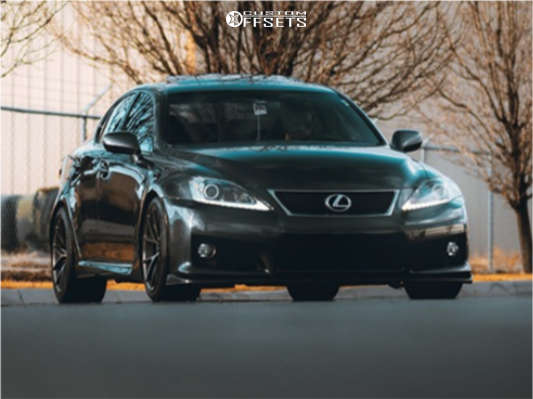 2008 Lexus IS F with 18x9.5 40 Niche Misano and 275/35R18 Continental ...