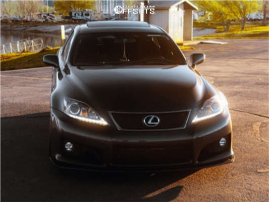 2008 Lexus IS F with 18x9.5 40 Niche Misano and 275/35R18 Continental ...
