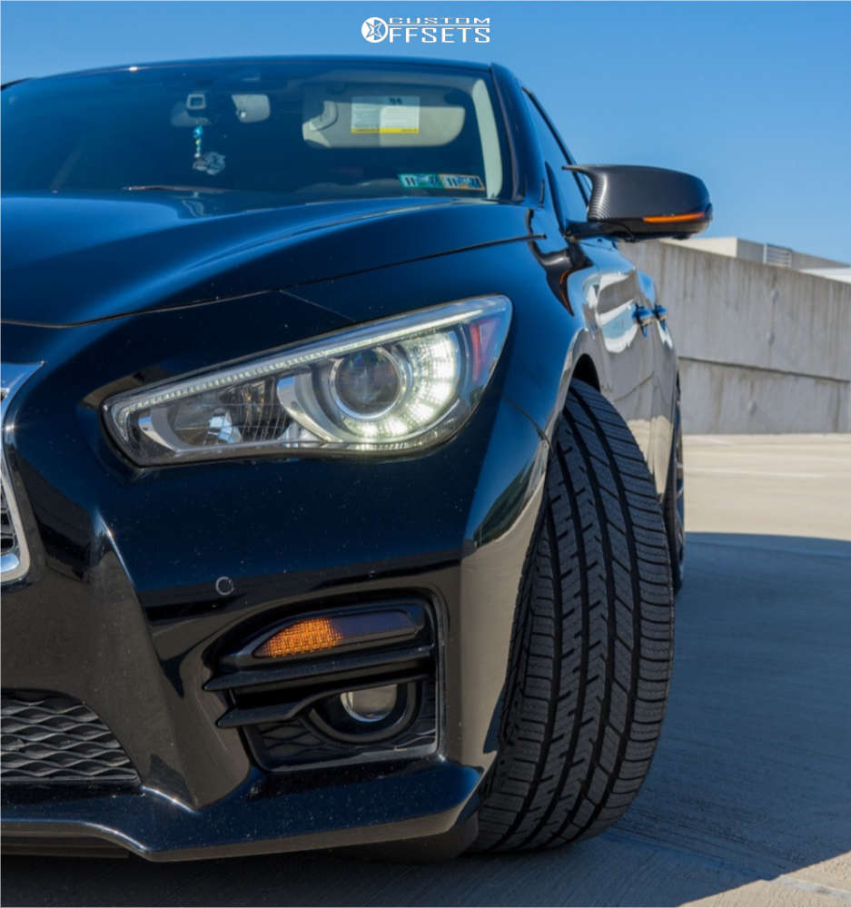 2015 INFINITI Q50 with 19x9.5 35 Kansei Astro and 255/40R19 Bridgestone ...