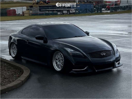 2008 INFINITI G37 with 19x10 35 ESR Cr1 and 275/35R19 Nitto Neo Gen and ...