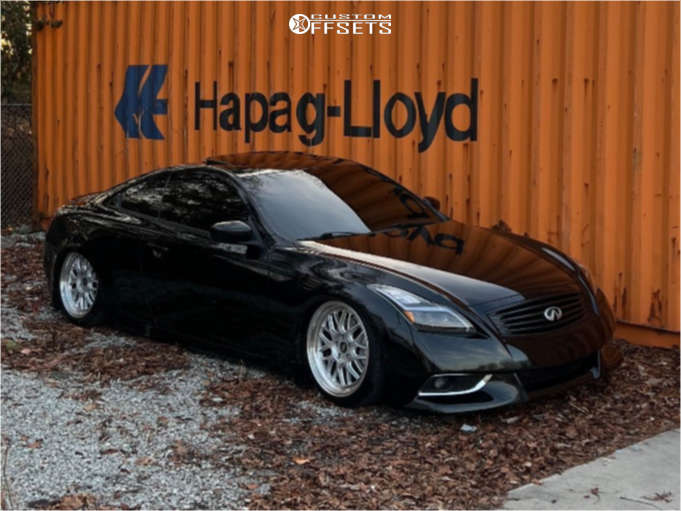 2008 INFINITI G37 with 19x10 35 ESR Cr1 and 275/35R19 Nitto Neo Gen and ...