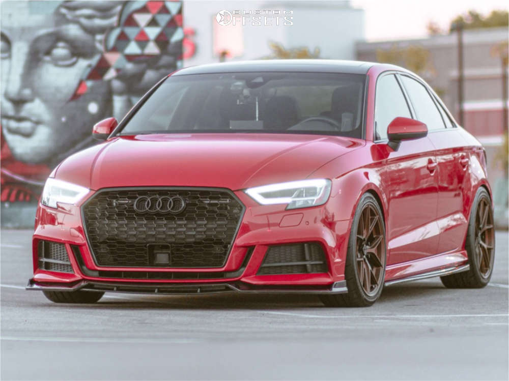 2017 Audi A3 Quattro with 18x8.5 42 Superspeed Rf05rr and 255/35R18 ...
