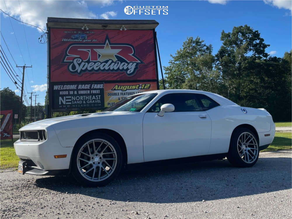 2012 Dodge Challenger with 20x10.5 22 Anovia Elder and 245/45R20 ...