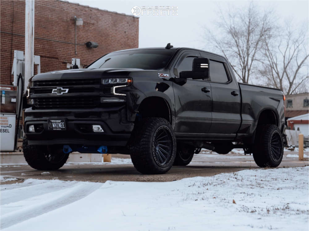 2019 Chevrolet Silverado 1500 with 22x12 -44 Anthem Off-Road Turbine ...