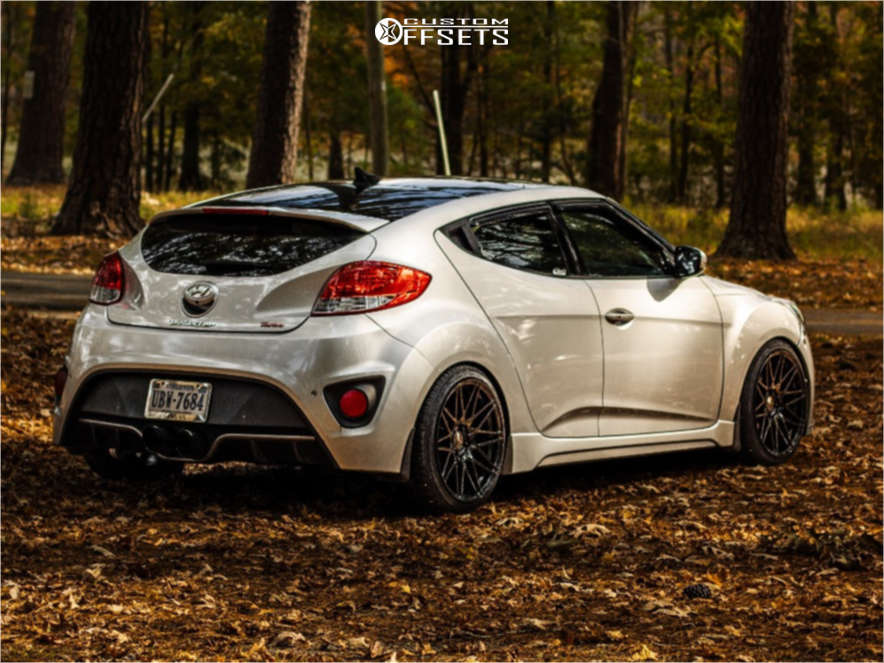 2016 Hyundai Veloster with 18x9.5 38 Enkei Tms and 225/35R18 Summit ...