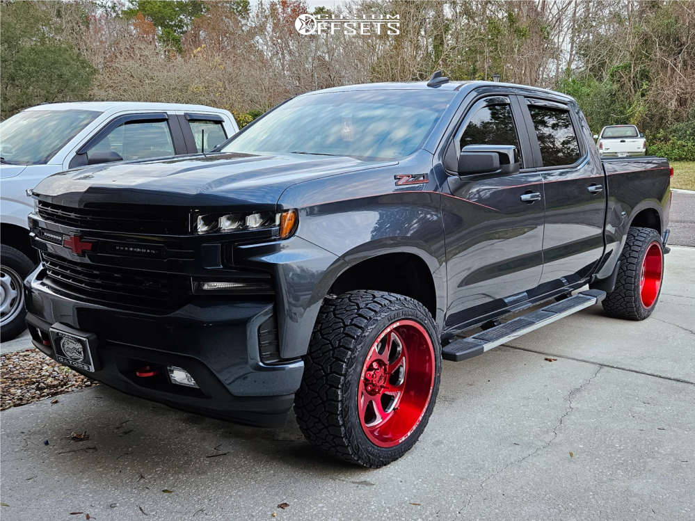 2021 Chevrolet Silverado 1500 with 22x12 -44 Off Road Monster M22 and ...
