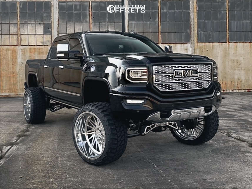 2018 GMC Sierra 1500 with 26x14 -76 TIS Forged F34 and 37/14.5R26 Fury ...