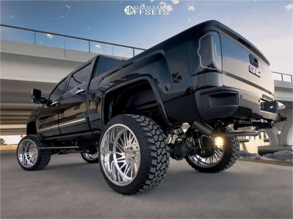 2018 GMC Sierra 1500 with 26x14 -76 TIS Forged F34 and 37/14.5R26 Fury ...