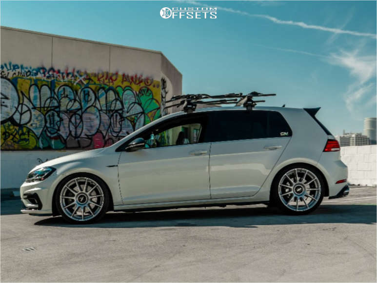 2018 Volkswagen Golf R with 19x8.5 45 Rotiform Dtm and 235/35R19 Toyo ...