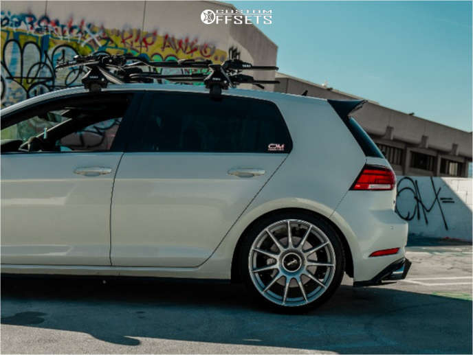 2018 Volkswagen Golf R with 19x8.5 45 Rotiform Dtm and 235/35R19 Toyo ...