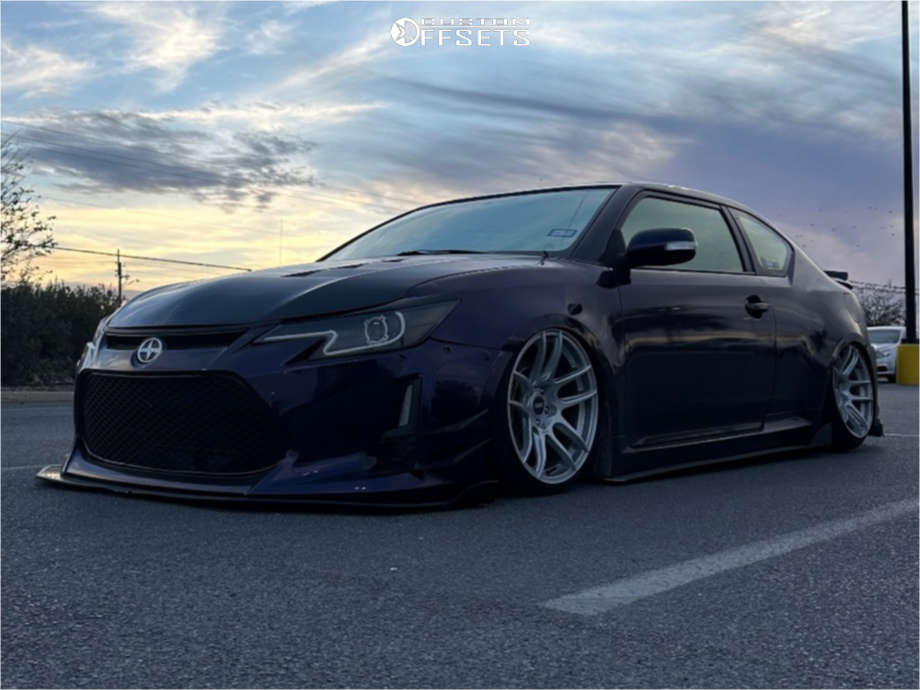 2015 Scion TC with 18x9.5 22 ESR Cs8 and 215/35R18 Accelera PHI and Air ...