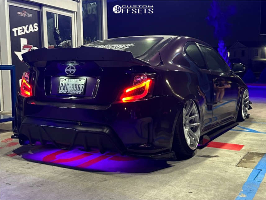 2015 Scion TC with 18x9.5 22 ESR Cs8 and 215/35R18 Accelera PHI and Air ...