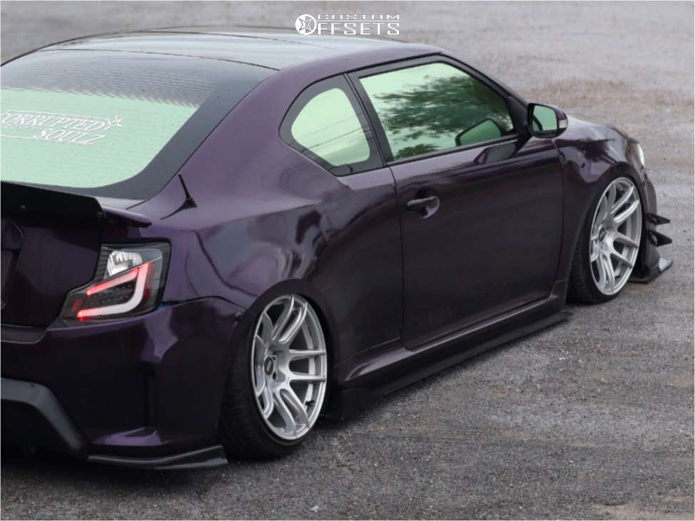 2015 Scion TC with 18x9.5 22 ESR Cs8 and 215/35R18 Accelera PHI and Air ...