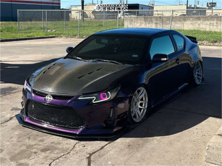 2015 Scion TC with 18x9.5 22 ESR Cs8 and 215/35R18 Accelera PHI and Air ...