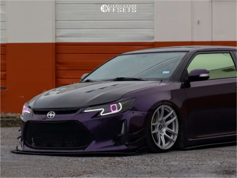 2015 Scion TC with 18x9.5 22 ESR Cs8 and 215/35R18 Accelera PHI and Air ...