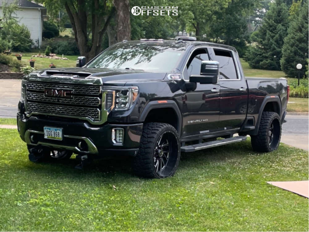 2020 GMC Sierra 2500 HD with 24x12 -44 Hardcore Offroad Hc21 and 33/12 ...