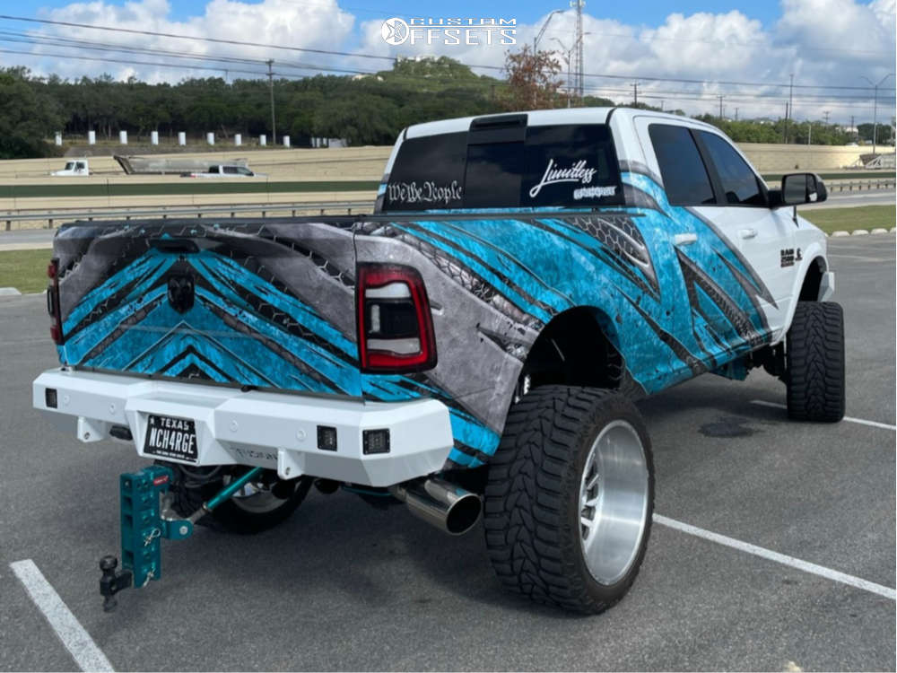 2017 Ram 2500 with 24x14 -76 JTX Forged Credo and 36/14.5R24 Versatyre ...