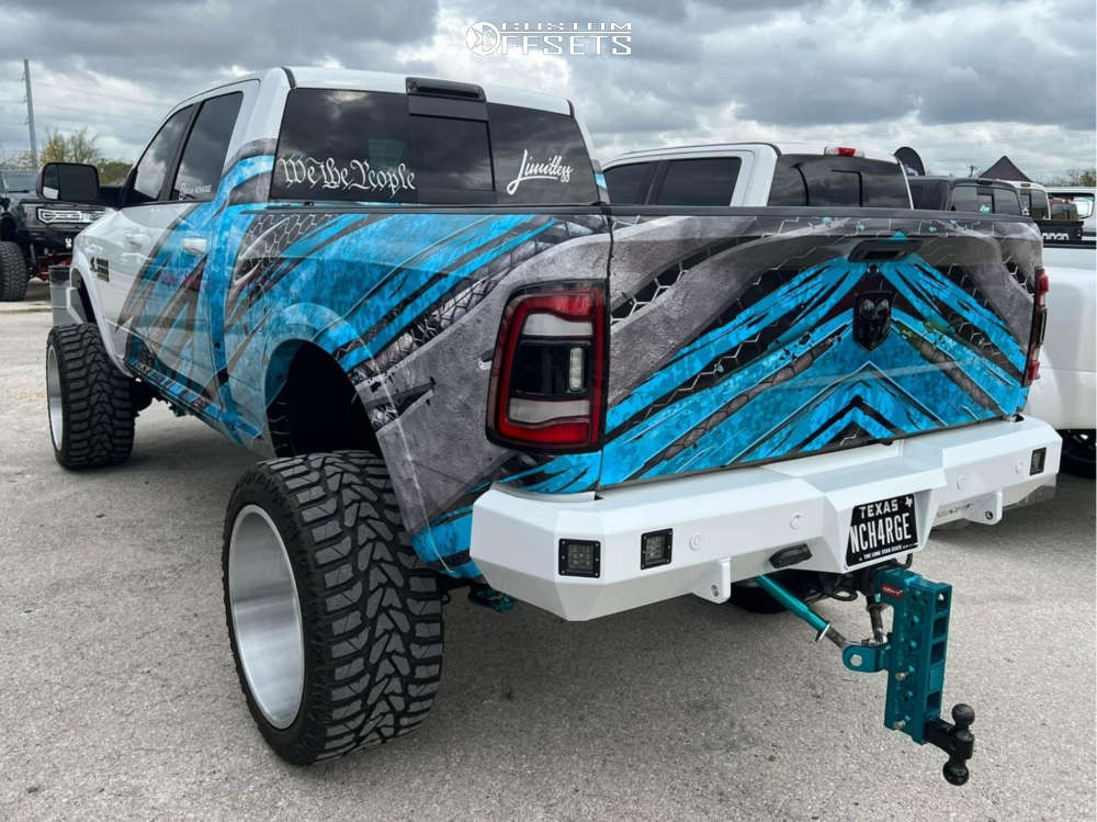 2017 Ram 2500 with 24x14 -76 JTX Forged Credo and 36/14.5R24 Versatyre ...