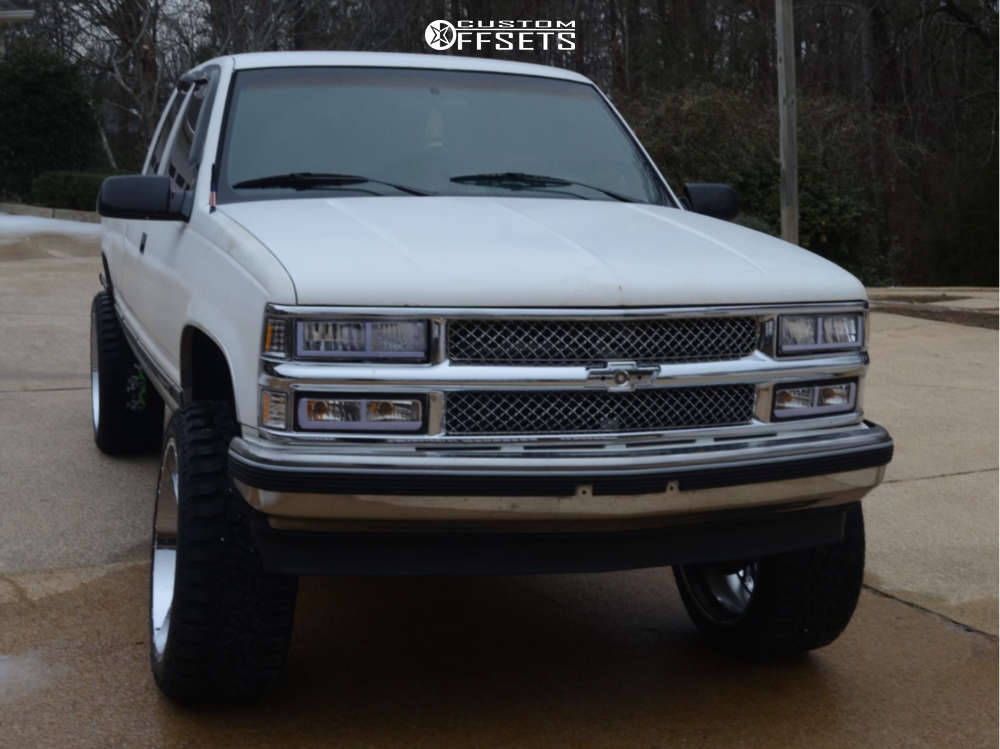 1994 GMC C2500 with 24x12 -44 TIS 547c and 35/12.5R24 Haida Hd869 and ...