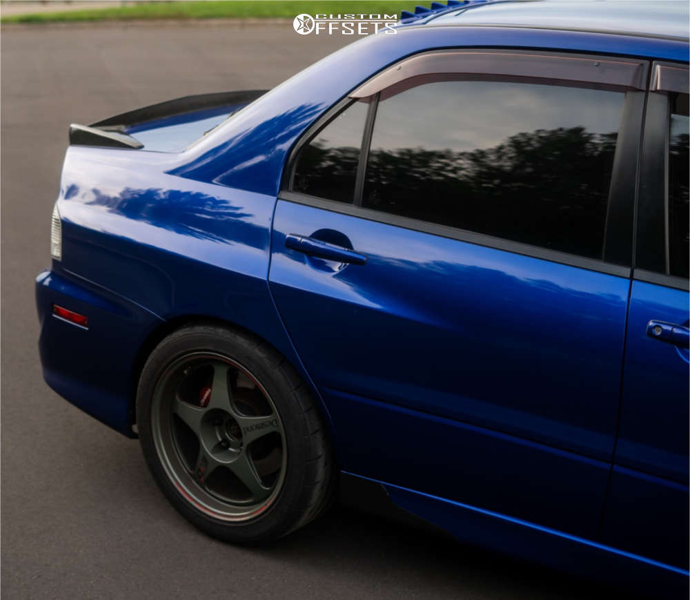 2006 Mitsubishi Lancer with 17x9 22 Desmond Regamaster Evo Ii and 255 ...