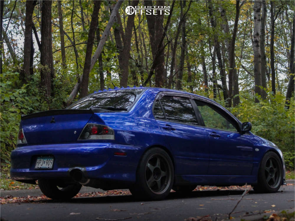 2006 Mitsubishi Lancer with 17x9 22 Desmond Regamaster Evo Ii and 255 ...