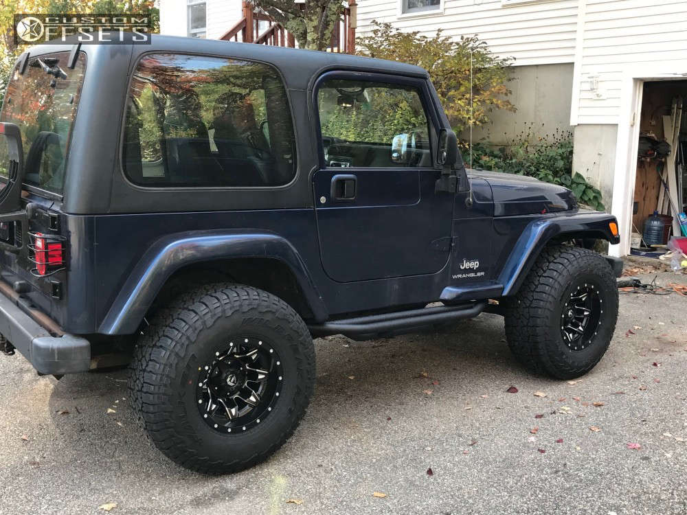 2003 Jeep Wrangler with 15x10 -43 Fuel Lethal and 33/12.5R15 Falken ...