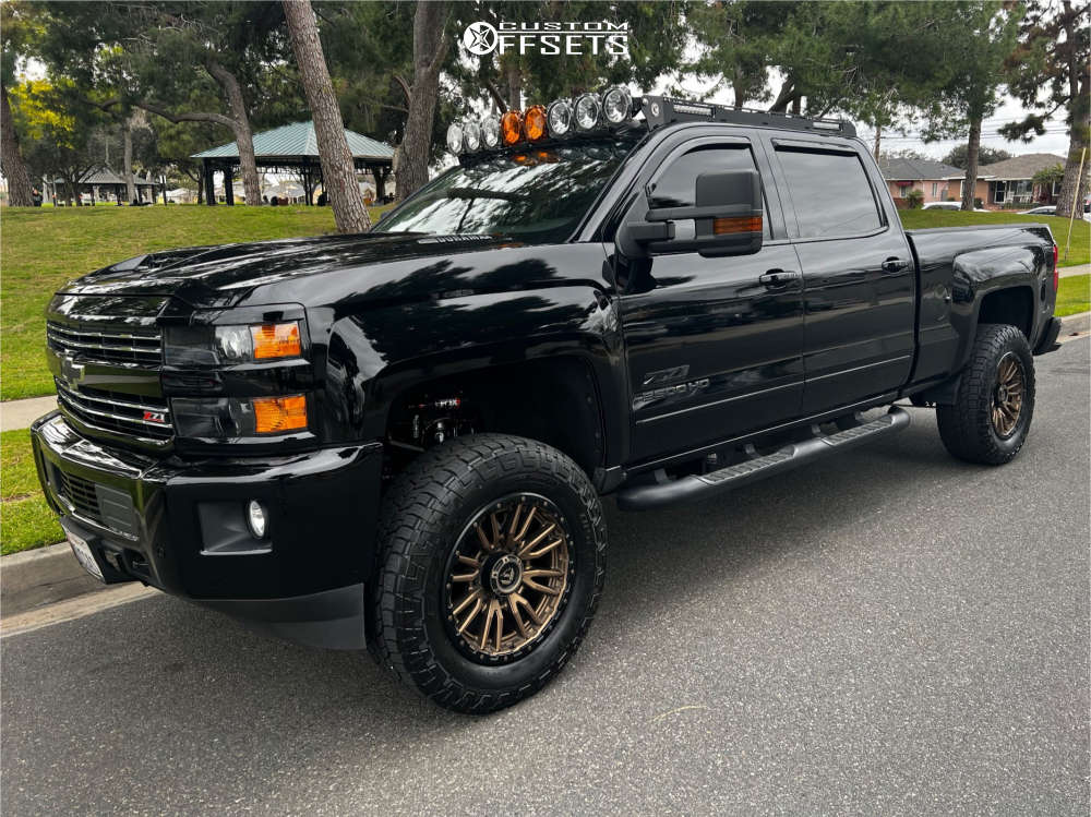 2019 Chevrolet Silverado 3500 HD with 20x9 1 Fuel Rebel 8 and 285/65R20 ...