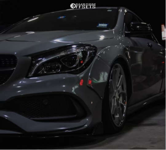 2018 Mercedes-Benz CLA250 with 19x8.5 42 Ferrada Fr2 and 245/35R19 ...