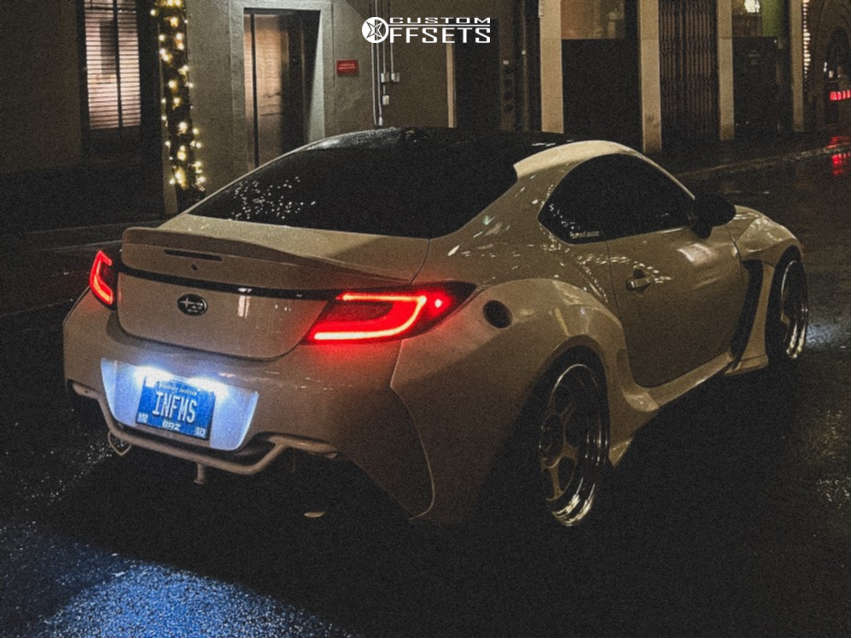 2022 Subaru BRZ with 18x10.5 5 Work Meister L1 3P and 265/35R18 ...