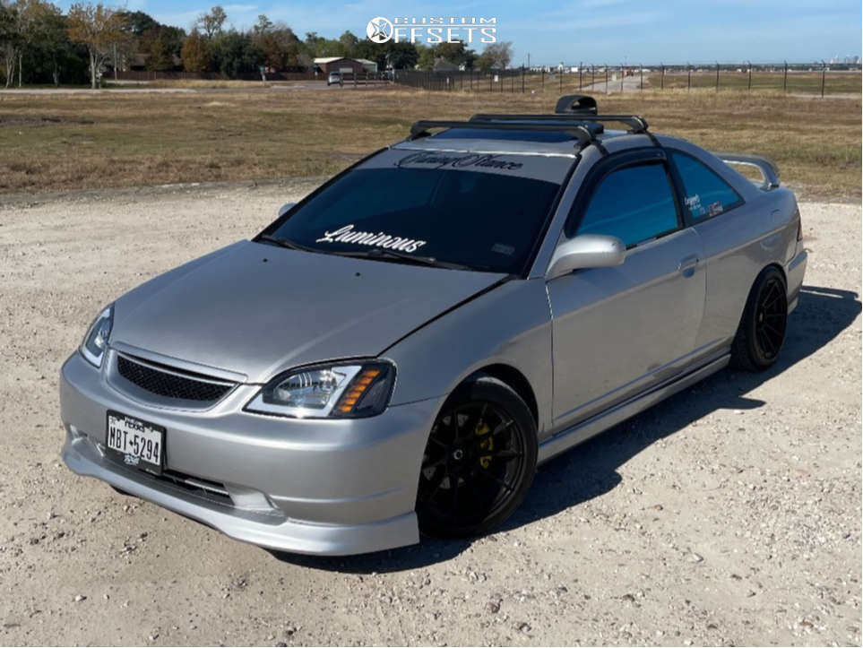 2001 Honda Civic with 15x8 25 Advanti Racing Storm S1 and 205/50R15 ...