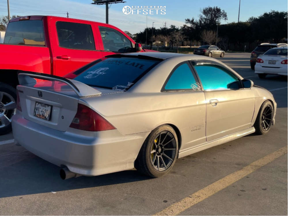 2001 Honda Civic with 15x8 25 Advanti Racing Storm S1 and 205/50R15 ...