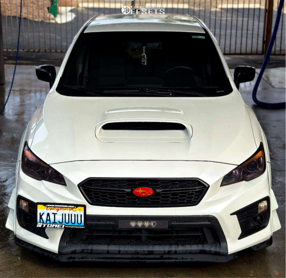 2020 Subaru WRX with 18x9.5 38 Volk Te37 Saga and 265/40R18 Continental ...