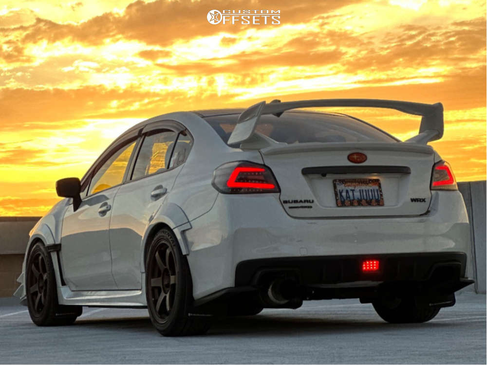2020 Subaru WRX with 18x9.5 38 Volk Te37 Saga and 265/40R18 Continental ...
