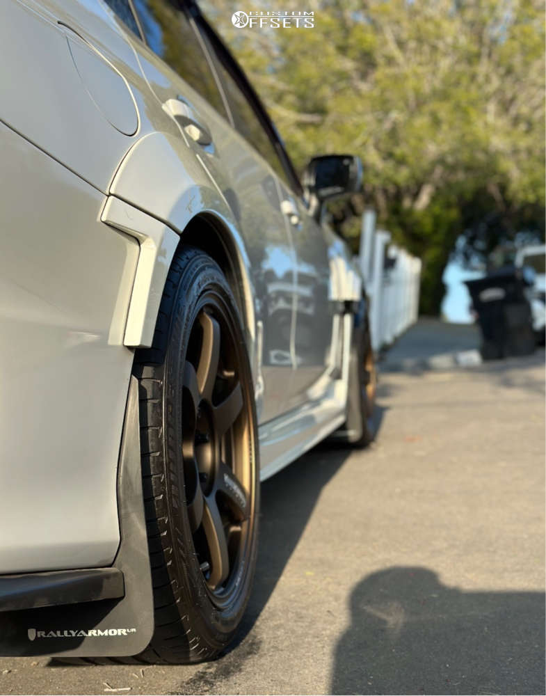 2020 Subaru WRX with 18x9.5 38 Volk Te37 Saga and 265/40R18 Continental ...