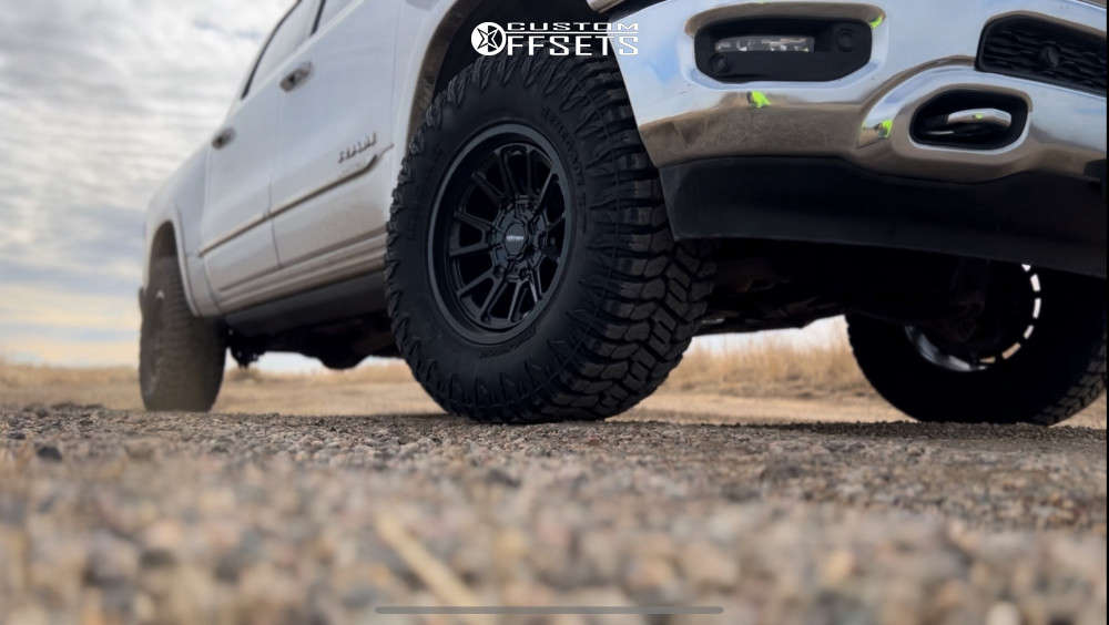 2019 Ram 1500 with 18x9 -12 Mayhem Intrepid and 35/12.5R18 Radar ...