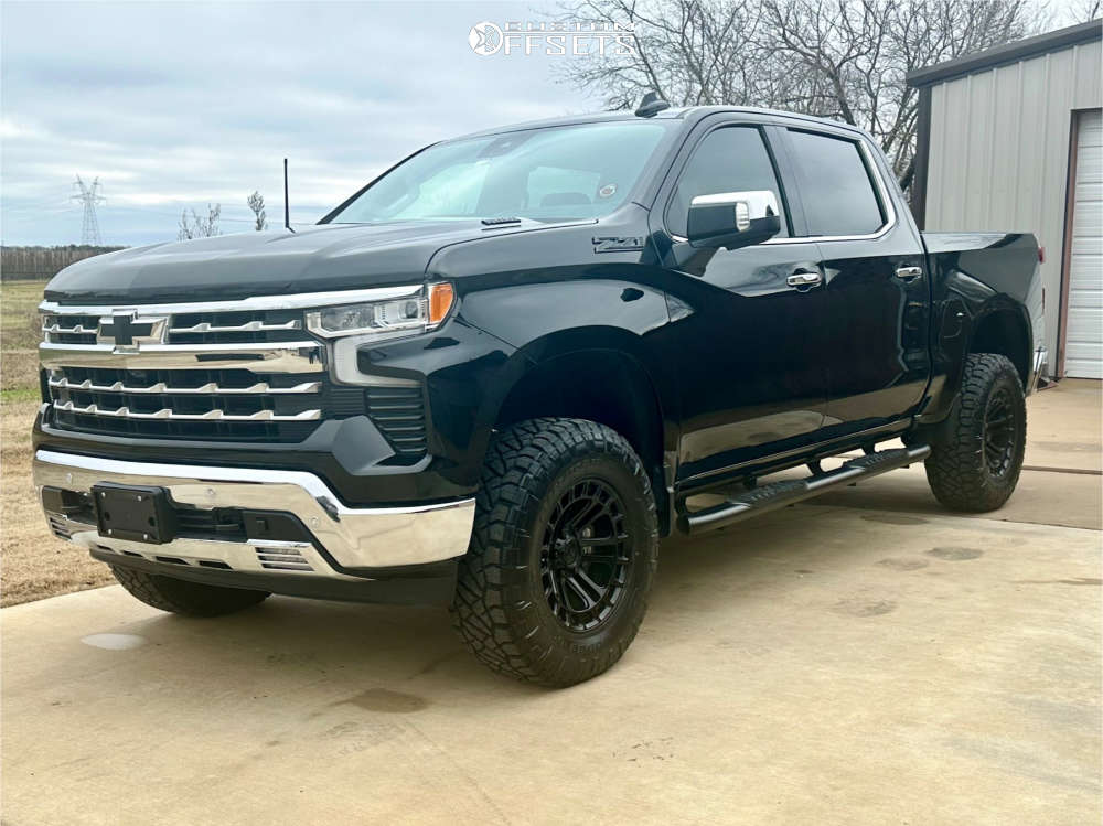 2024 Chevrolet Silverado 1500 with 18x9 1 Fuel Heater and 295/70R18 Nitto Ridge Grappler and ...