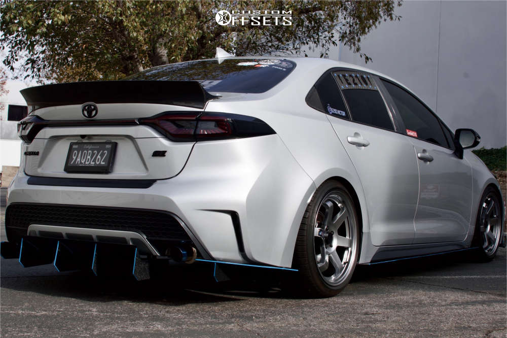 2022 Toyota Corolla with 18x8.5 35 AVID1 Av6 and 225/40R18 Dunlop Sp ...