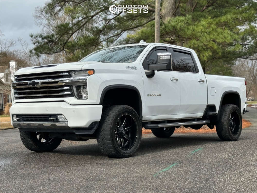 2020 Chevrolet Silverado 2500 HD with 22x10 -24 Fuel Maverick and 35/12 ...